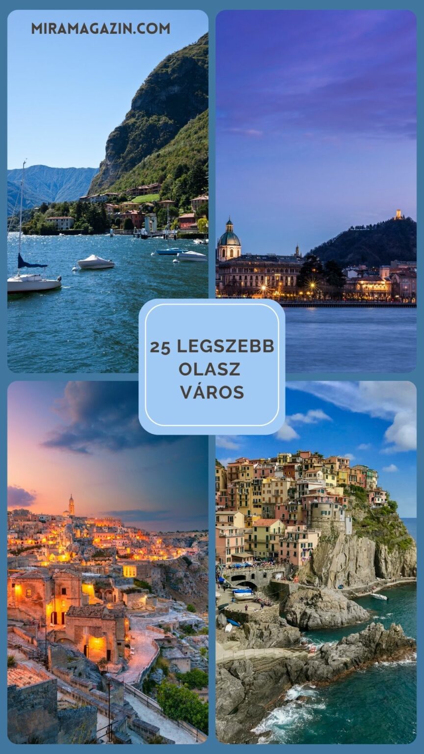 25 Legszebb Olasz Város - Olasz Városok | Mira Magazin